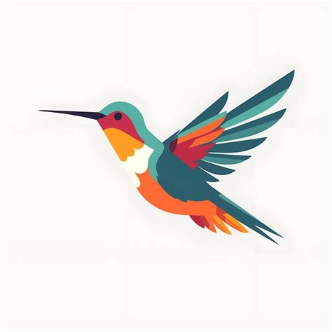 Premium Vector Humming Bird Vector Illustration