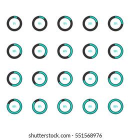 Modern Circle Progress Bar Loading Buffering Stock Vector Royalty Free 551568976 Shutterstock