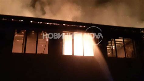 Голям пожар пламна в хотел в Първомай ВИДЕО СНИМКИ Nova Bg