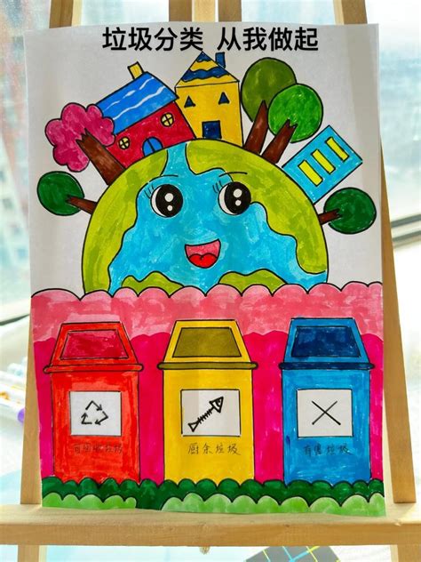 幼儿园垃圾分类儿童画（13张） 儿童画图片大全