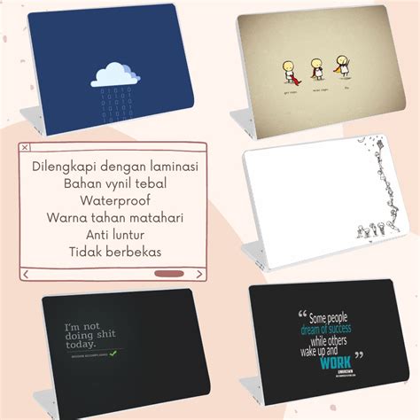 Jual Garskin Sticker Laptop Cover Protector Notebook Skin Garskin Lucu Minimalis Pelindung
