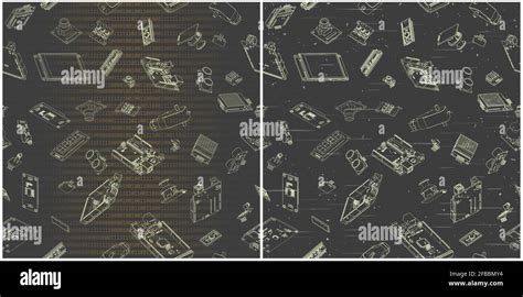 Stylized Vector Illustration Of Arduino Hardware Drawings