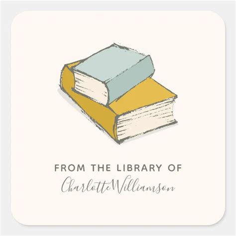 Personalized Name From The Library Of Bookplate Zazzle