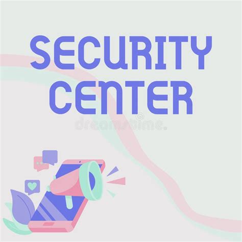 Text Caption Presenting Security Center Business Concept Centralized