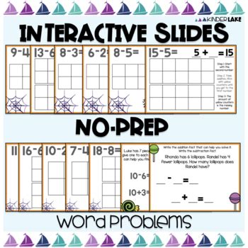 Using Addition To Subtract Digital By Kinder Lake TPT