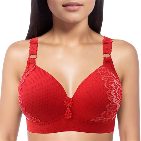 Pmuybhf Female Backless Bras For Women Padded Womens Wireless Bra With