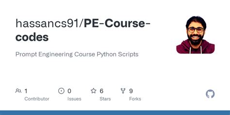 GitHub Hassancs PE Course Codes Prompt Engineering Course Python Scripts