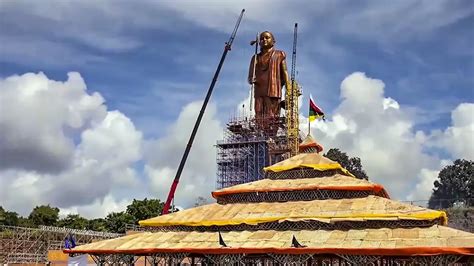 108 Foot Tall Adi Shankaracharya Statue Unveiled In Madhya Pradesh Amid