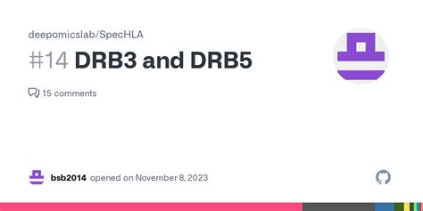 Drb3 And Drb5 · Issue 14 · Deepomicslabspechla · Github