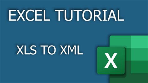 Convert Xls To Xml Excel To Xml 2021 Youtube