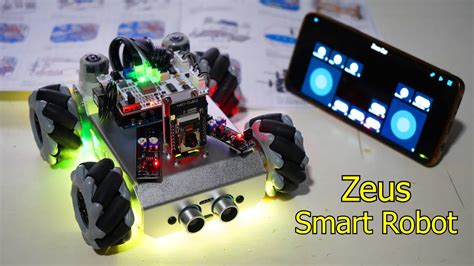 Smart Arduino Robot Car With Camera RGB Lights And Mecanum Wheels YouTube