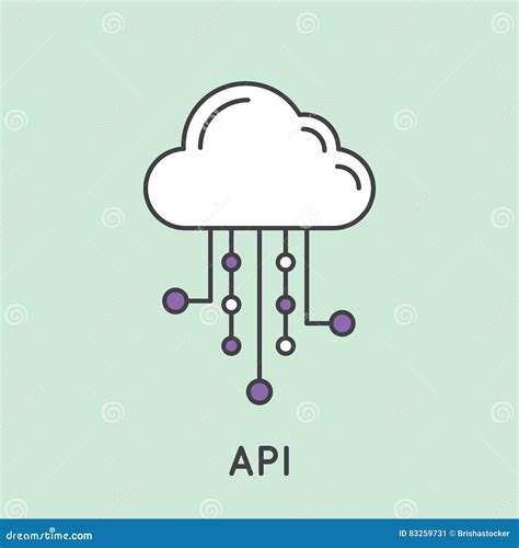 Application Programming Interface API Technology Stock Illustration