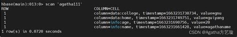 Hbase命令行语句hbase查询语句 Csdn博客