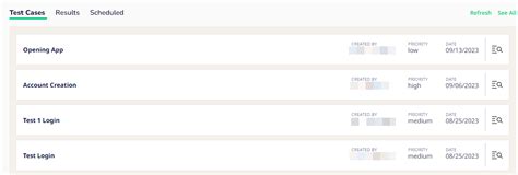 The Sofy Dashboard Sofy Support Docs No Code Automation Testing