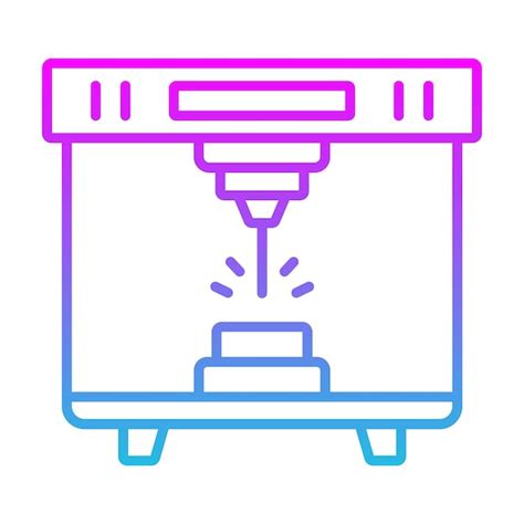Premium Vector Laser Cutting Machine Icon