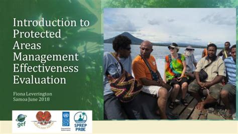 Introduction To Protected Areas Management Effectiveness Evaluation Battler Resource Base