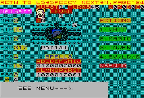 Return To Long Shadows For ZX Spectrum NEXT By Martin Page