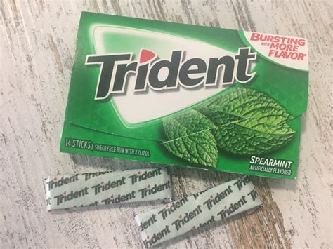 Жвачка Trident Spearmint Классическая мята, цена 50 грн., купить в ...