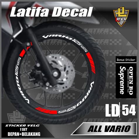 Jual Sticker Velg Cutting Velg Sticker Cutting Velg Motor Vario