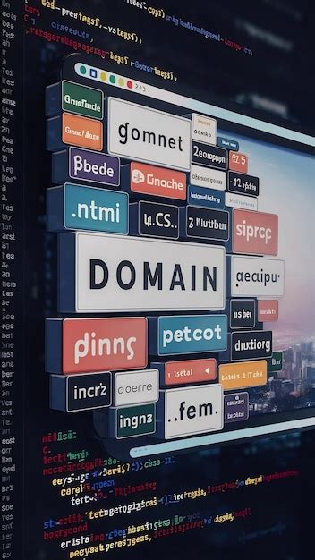 Internet Domain Names Premium Ai Generated Image
