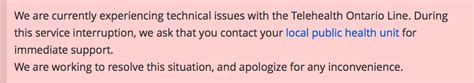 Province Experiencing Technical Issues With Telehealth Ontario Line News