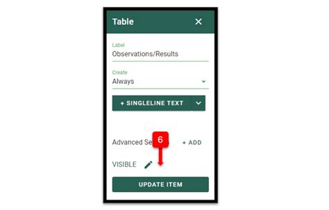 Create A Table Field In A Form UtiliSync