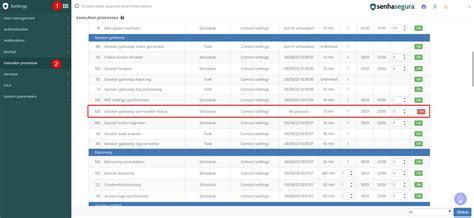 Configure The Execution Range Of Session Gateway Connection Status Pam Core Segura Community