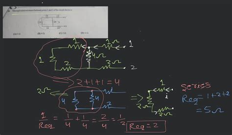 Find Equivalent Resistance Between Points A And B In The Circuit Shown