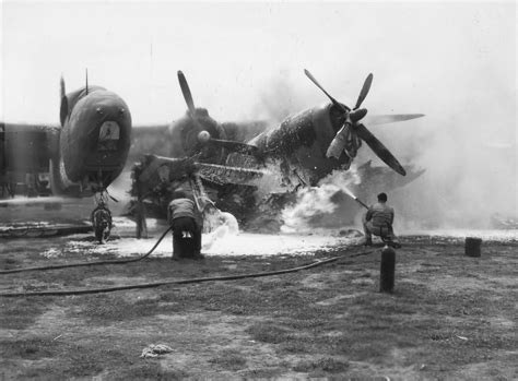 Douglas A 20b Of 47th Bg And P 47 Thunderbolt Crash R Wwiiplanes