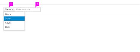 Textbox Filter PatternFly