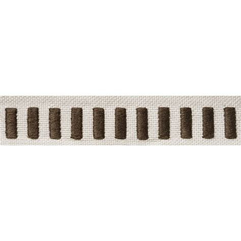 Dash Brown Tape Braid For Curtains