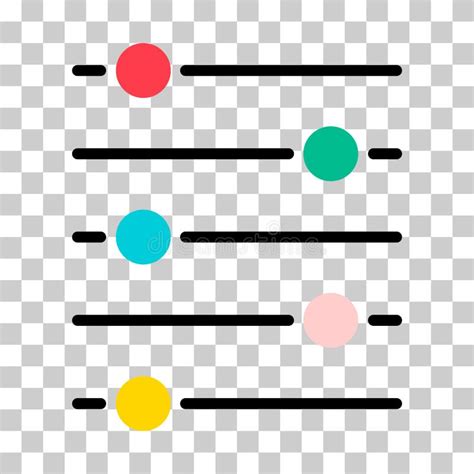 Volume Mixer Control Icon Filter Sound Symbol Button Switch Sign Vector Illustration Stock