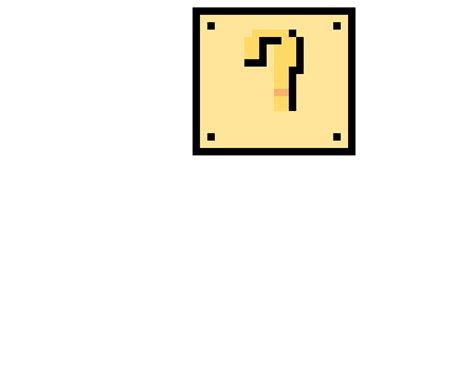 Question Block Pixel Art