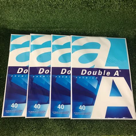 กระดาษถ่ายเอกสาร A4 Double A ดับเบิ้ลเอ 80แกรม40แผ่น Shopee Thailand