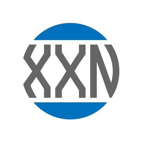 Diseño Del Logotipo De La Letra Xxn Sobre Fondo Blanco Xxn Concepto De
