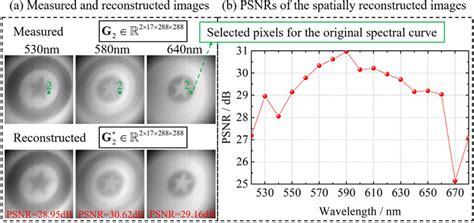 The Measured Unencoded Images And The Spatially Reconstructed Images