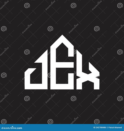Dex Letter Logo Design On Black Background Dex Creative Initials