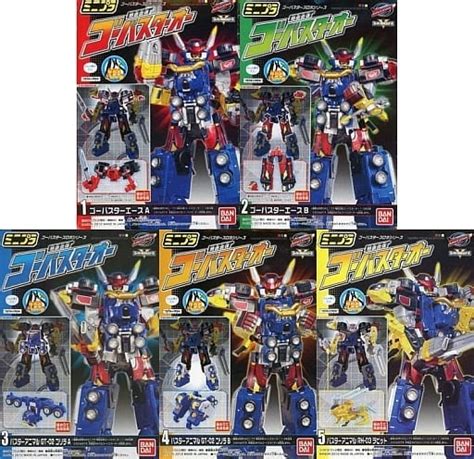 駿河屋 全5種セット 「ミニプラ 特命戦隊ゴーバスターズ 特命合体ゴーバスターオー」（プラモデル）