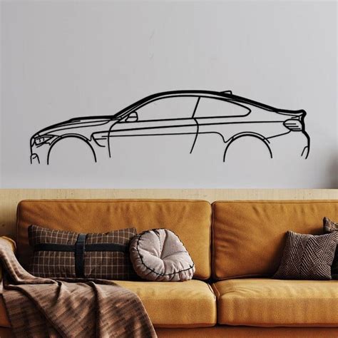 Bmw Wall Silhouette Etsy