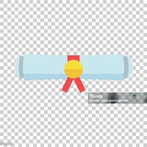 디플로마 스크롤 플랫 디자인 아이콘을 압 연입니다 마침 교육 기호입니다 졸업식 날 축 하 요소입니다 격리 된 배경에 대학원