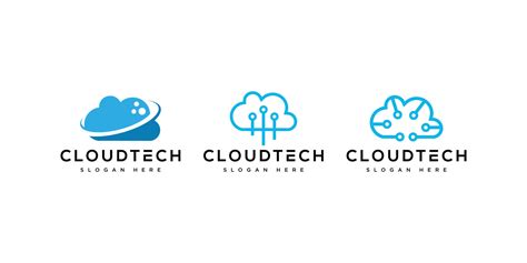 Cloud Technology Vector Template Design Vector Art At Vecteezy