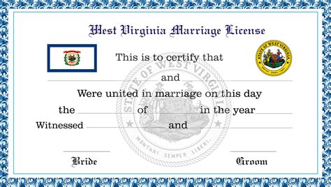 West Virginia Marriage License License Lookup