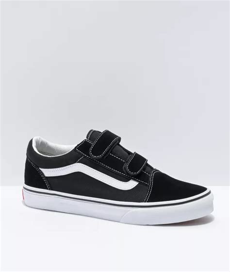 Vans Old Skool V Black And White Skate Shoes