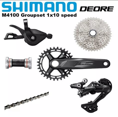 Shimano Deore M4100 Full Groupset 1x10 Speed, Sports Equipment ...