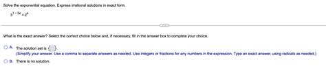 Solve The Equation X X The Solution Set Is Chegg