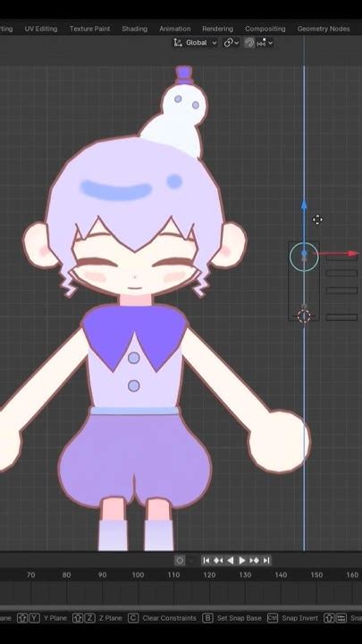 블렌더 캐릭터 모델링 로우폴리곤 텍스처이미지 표정변화 B3d Youtube