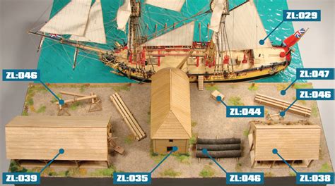 Shipyard Laser Cut Dockyard Equipment Model Detailed Kit Modelnet