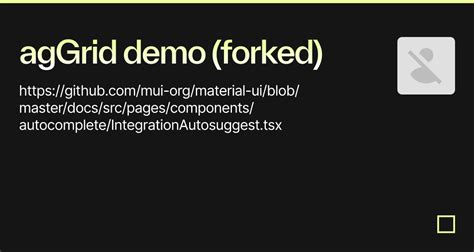 Aggrid Demo Forked Codesandbox