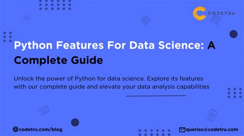 Python Features For Data Science Codetru