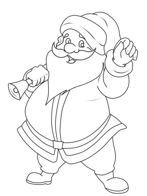 Kostenlose Malvorlage Weihnachtsmänner Weihnachtsmann zum Ausmalen zum